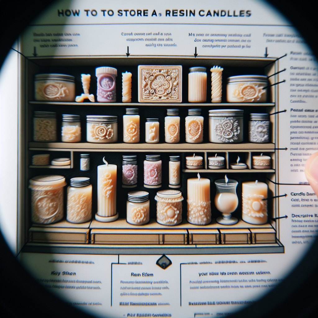 How To Store Resin Candles Properly